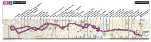 Paris Bus Complete Guide Line 91 to Line 96 Route Map Latest Version ...